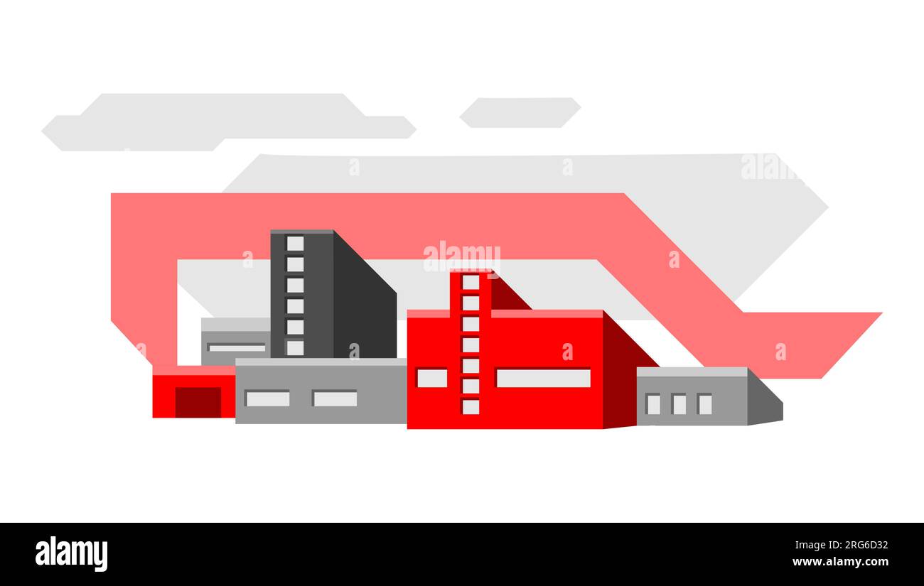 Chemical factory building red facade hi-res stock photography and ...