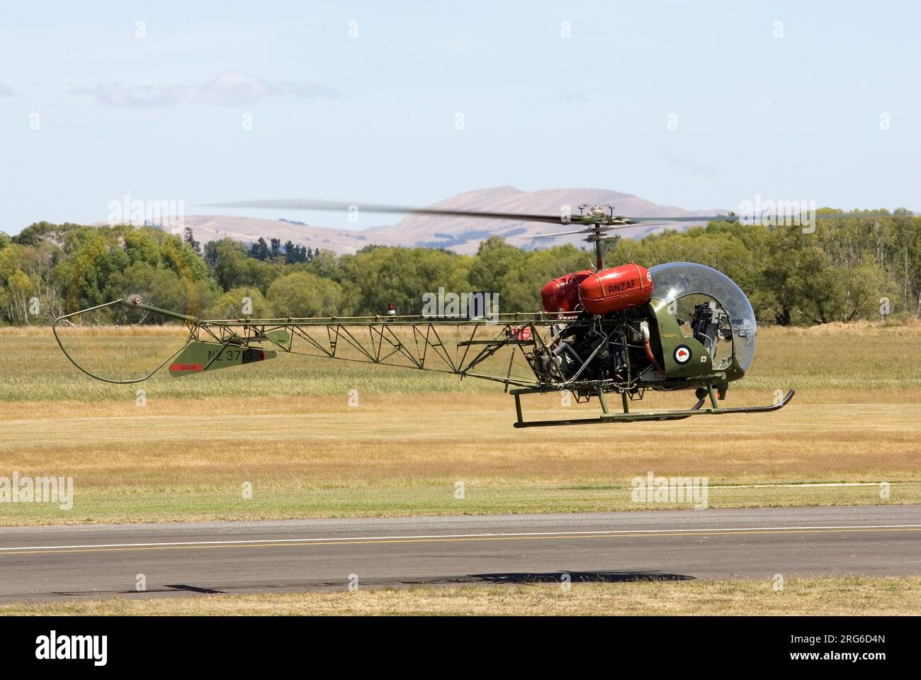 Bell 47 cockpit hi-res stock photography and images - Alamy
