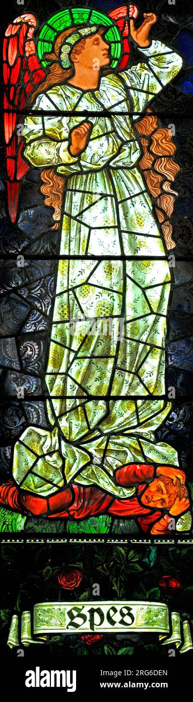 Burne jones stained glass hi-res stock photography and images - Alamy