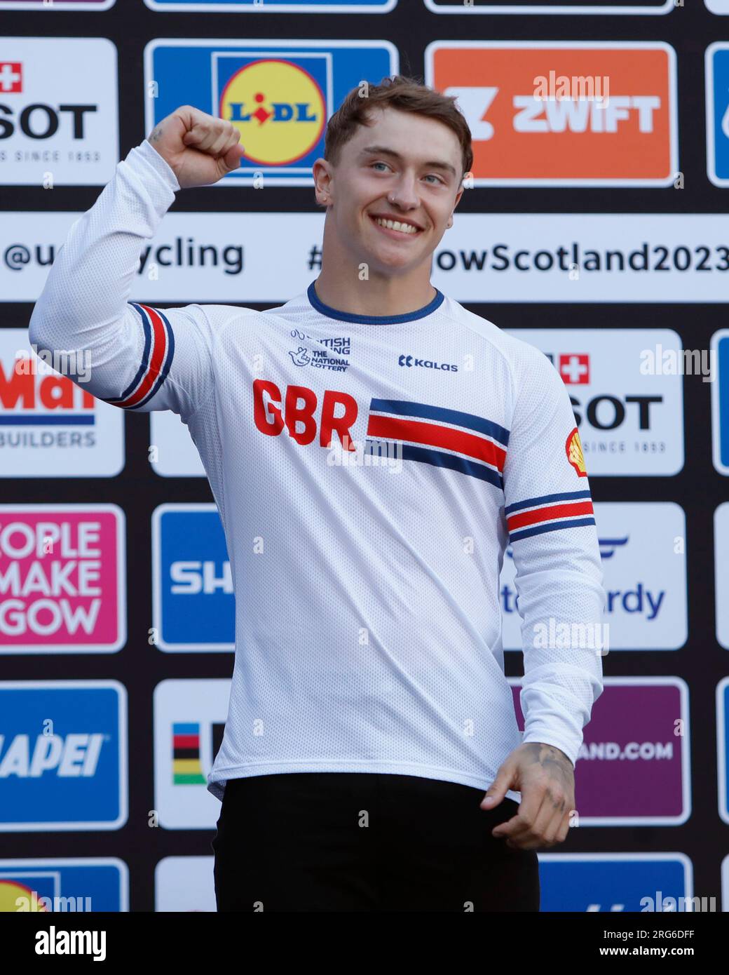 Great Britain's Kieran Reilly celebrates gold in the BMX Freestyle Men ...