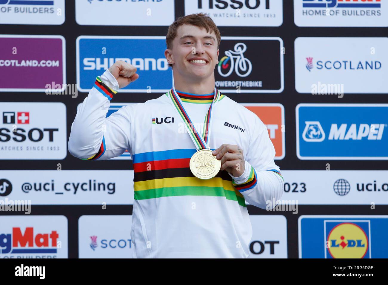 Great Britain's Kieran Reilly celebrates gold in the BMX Freestyle Men ...
