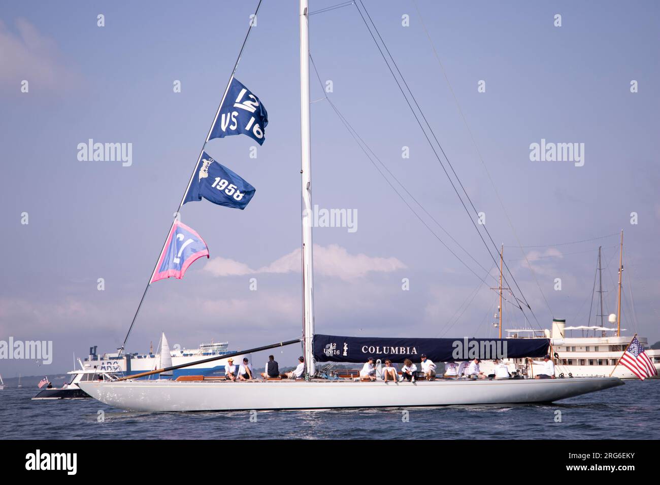 Newport, RI. 12 Metre World Championship yacht parade around Rhode ...