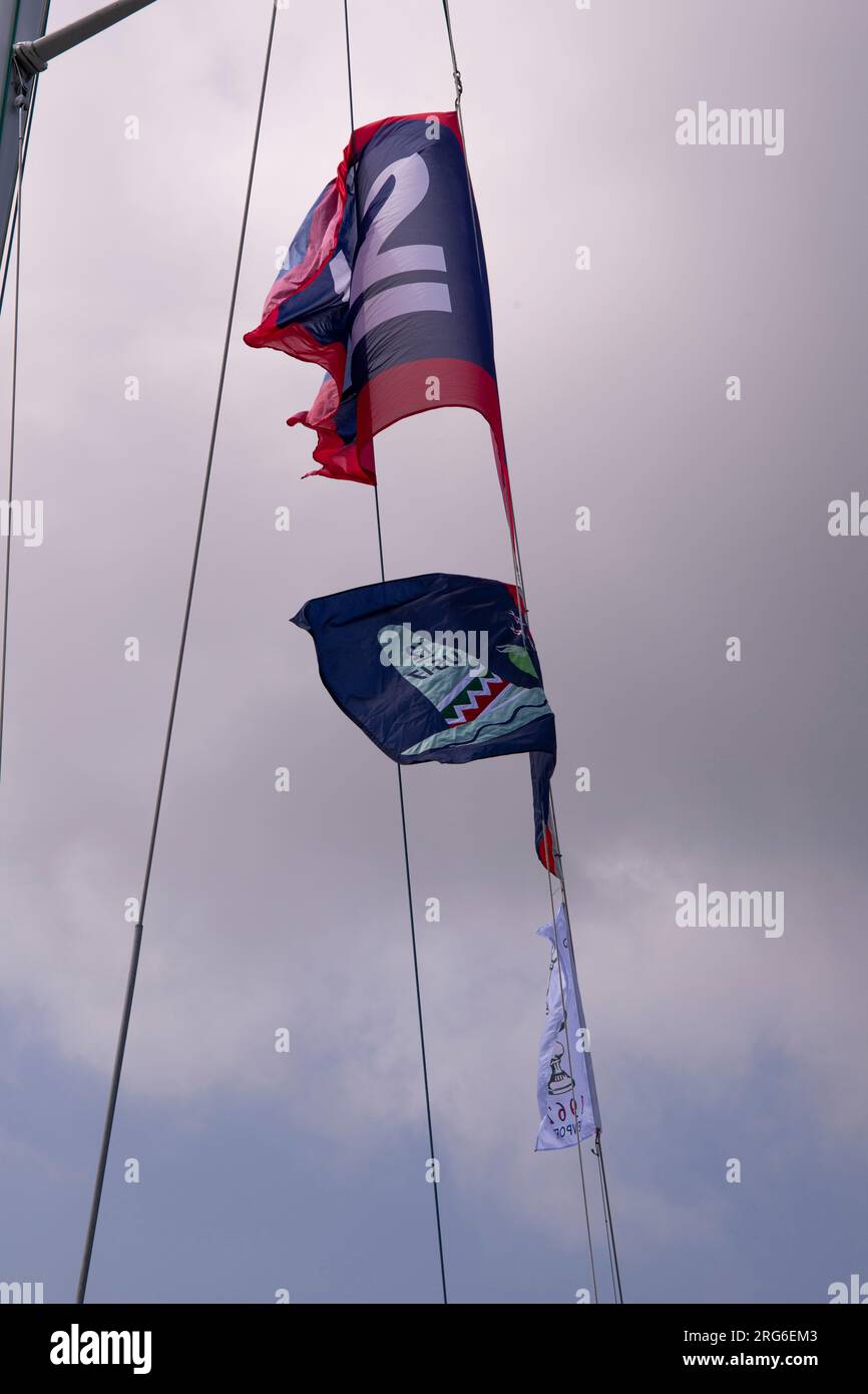 Newport, RI. 12 Metre World Championship yacht parade around Rhode ...