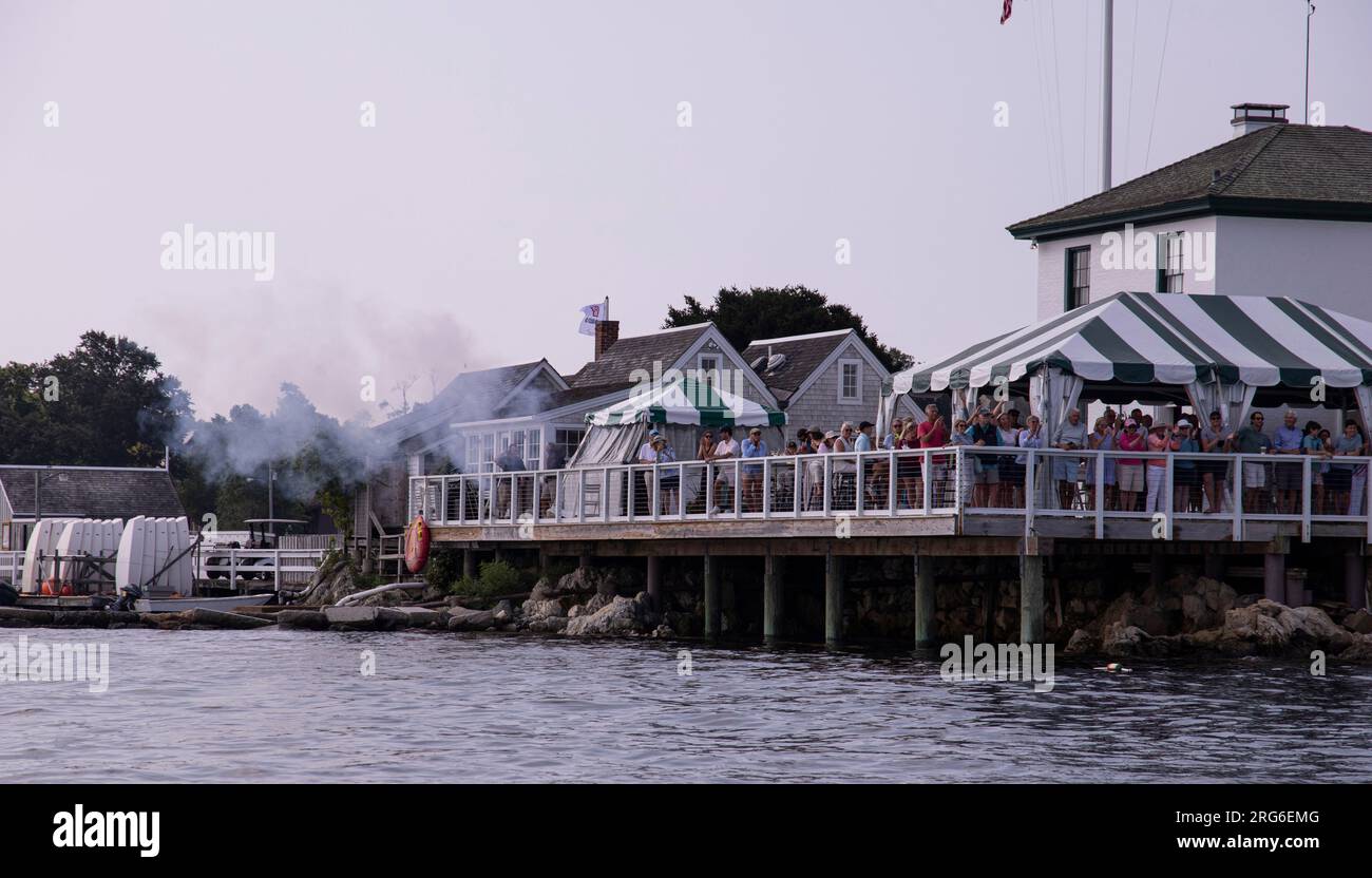 Newport, RI. 12 Metre World Championship yacht parade around Rhode ...