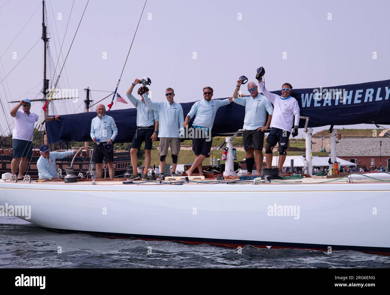 Newport, RI. 12 Metre World Championship yacht parade around Rhode ...