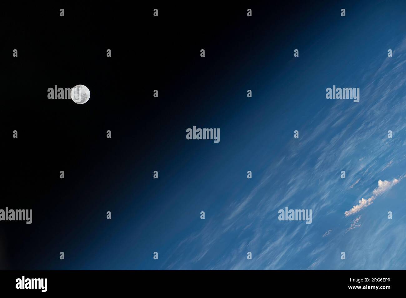 The Full Moon photographed from the International Space Station Stock ...