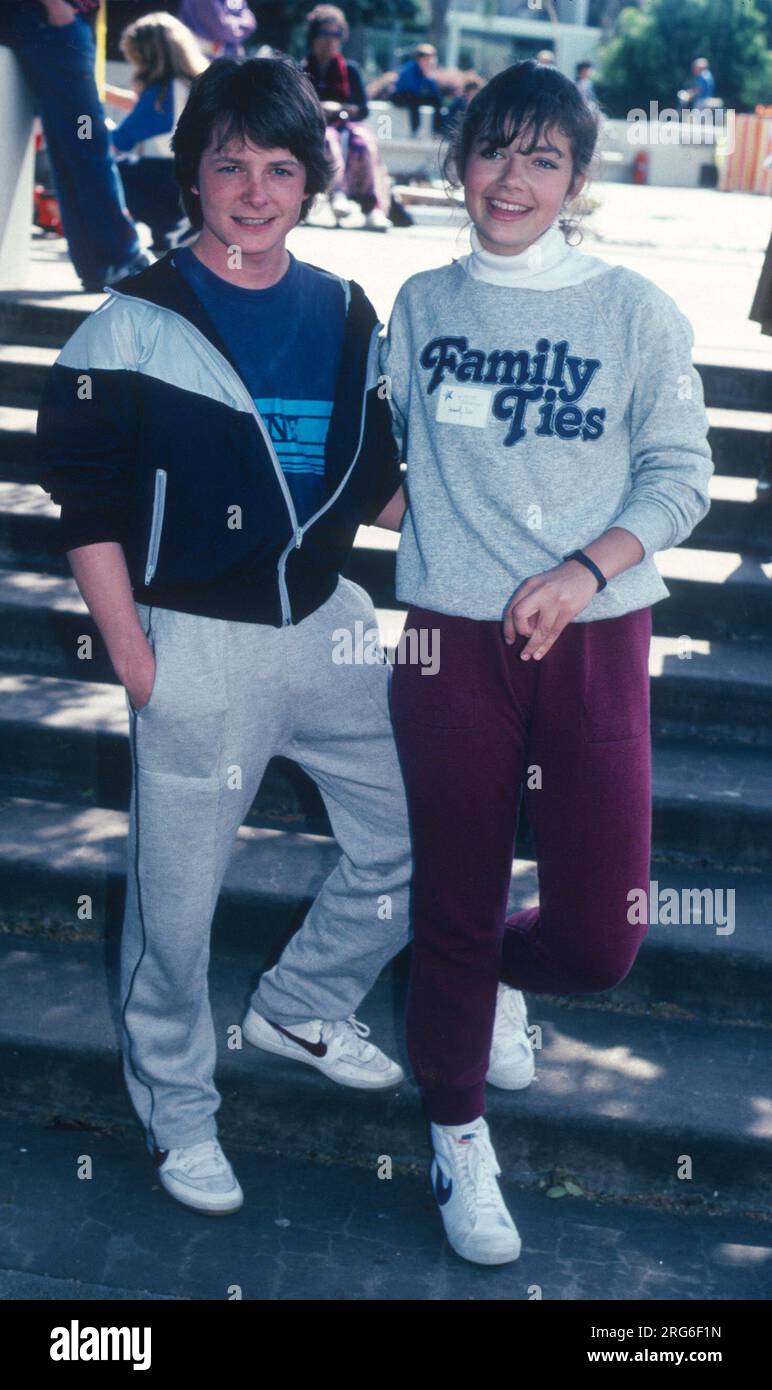 1983 Michael Fox Justine Bateman John Barrett/PHOTOlink.net Stock Photo ...