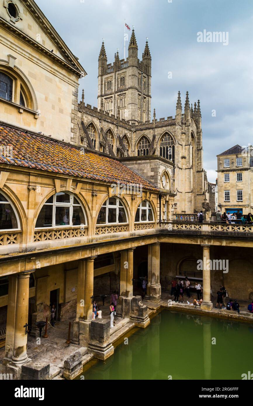 Roman baths, Bath, England, UK Stock Photo - Alamy