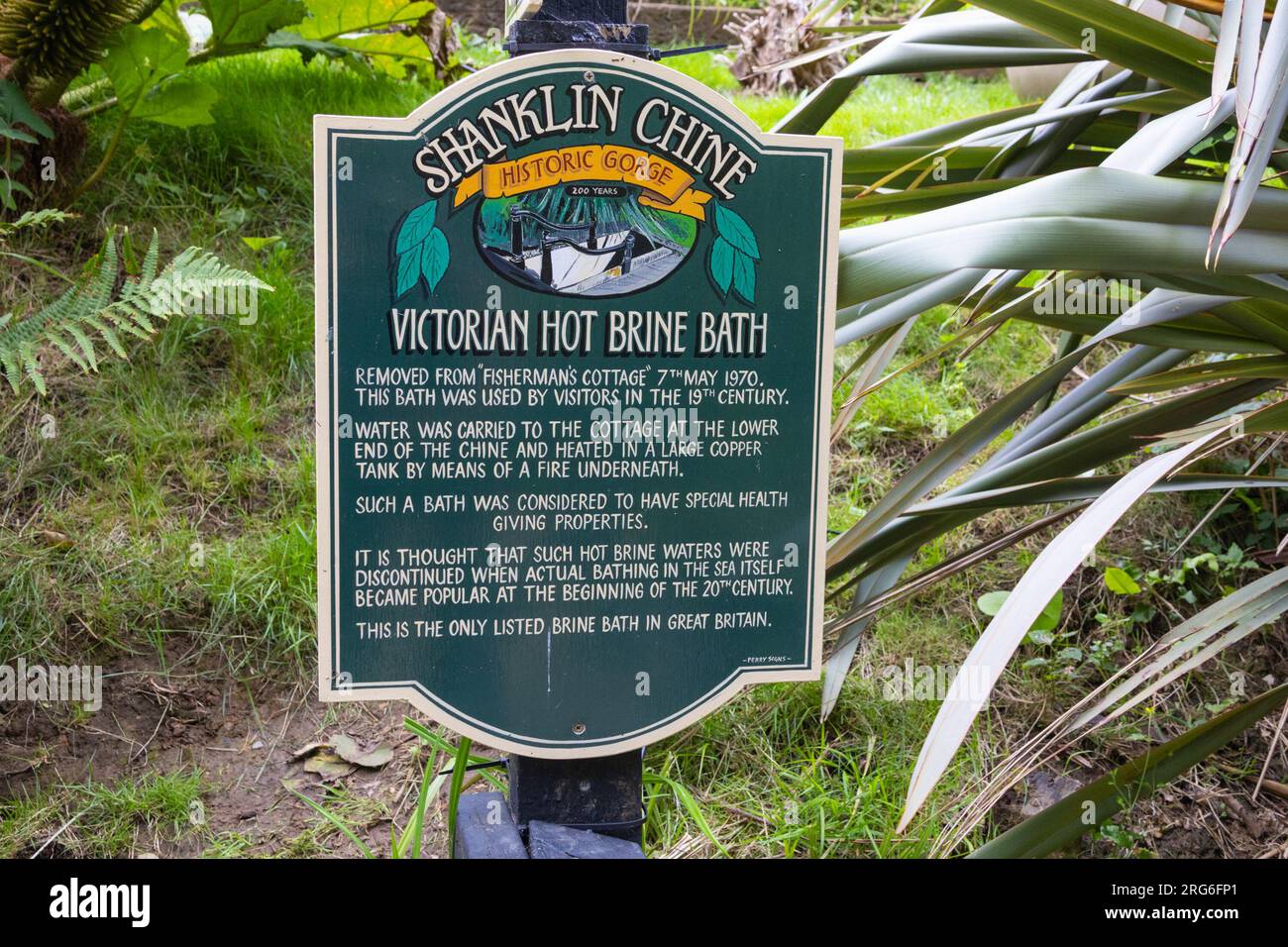 Victorian hot brine bath, shanklin chine, iow, uk Stock Photo - Alamy