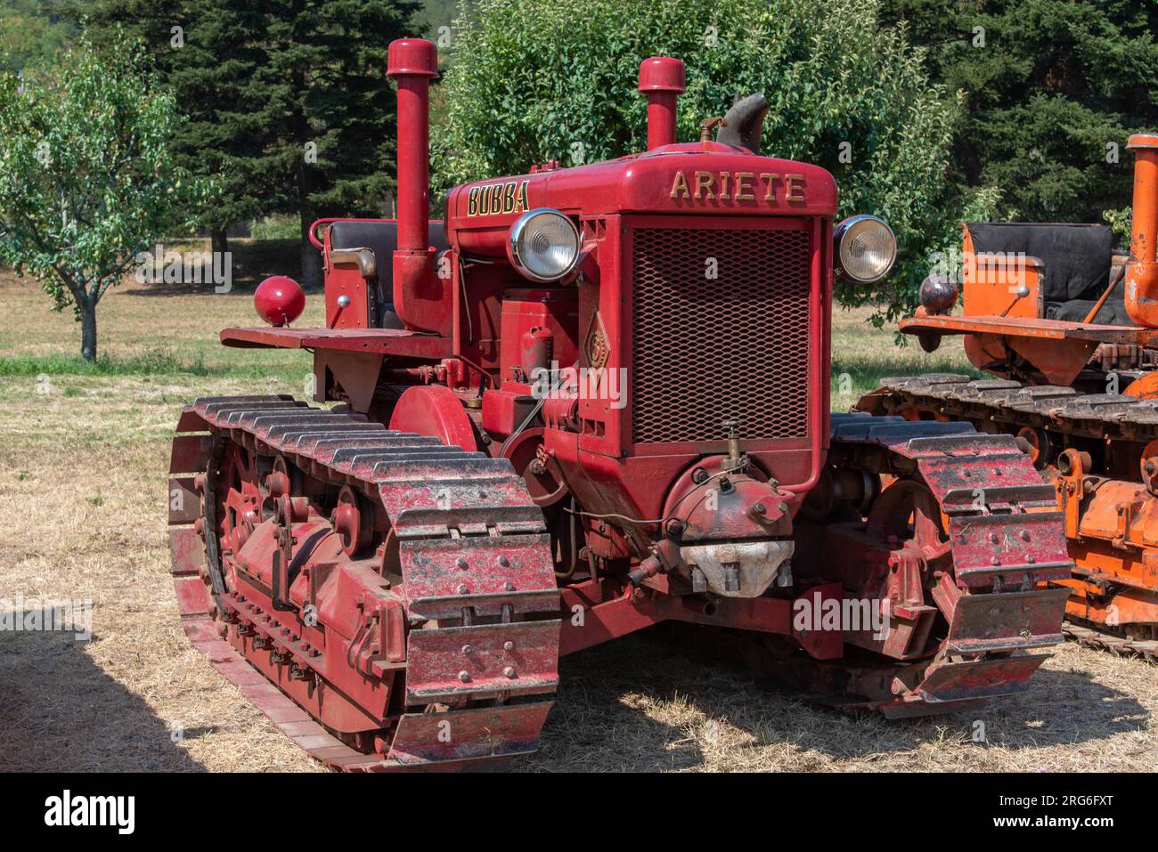 Parma, 10-05-2023. Antique tractor, Bubba Ariete on display at an ...