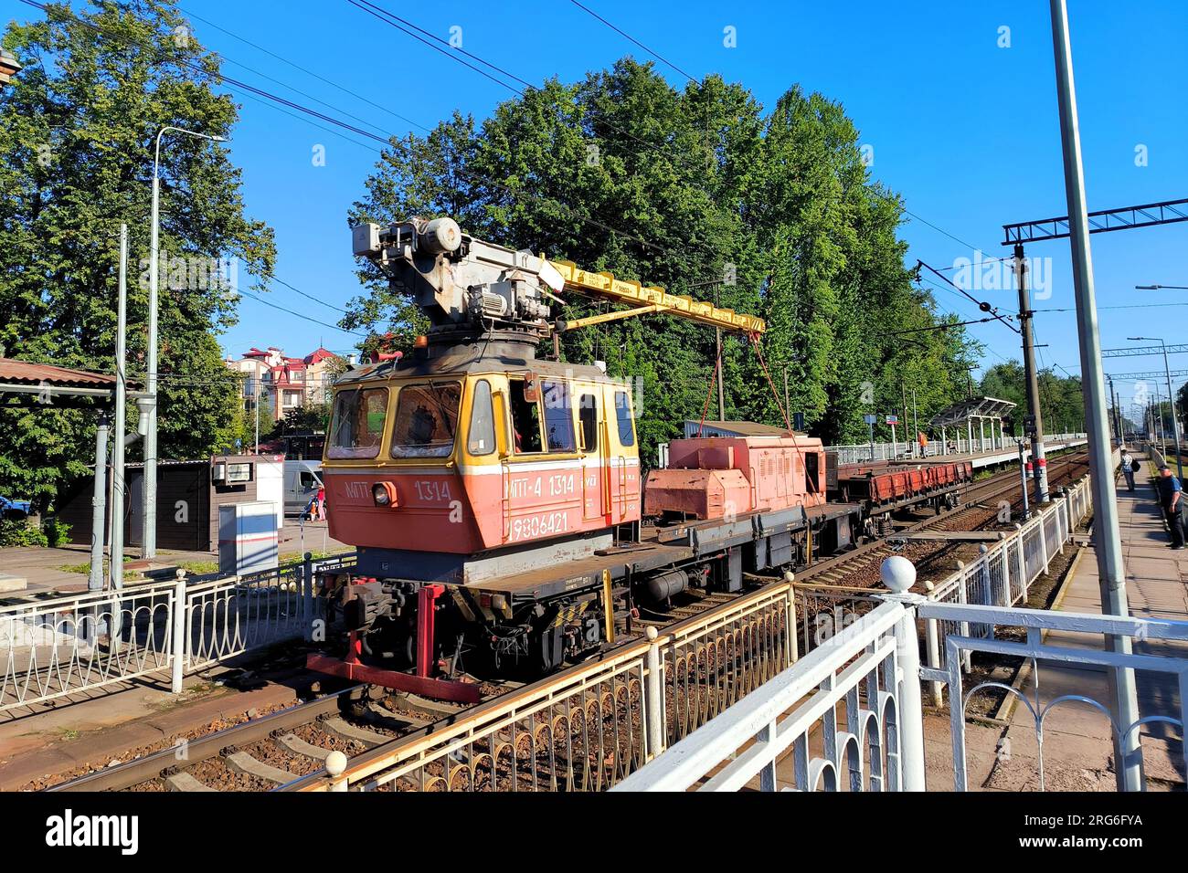 Russian Federation. Saint-Petersburg. Summer, August, heat. Russian ...