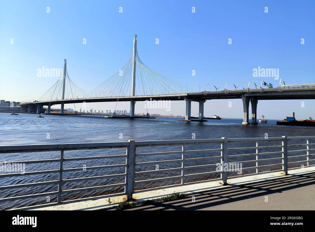 Russian Federation. Saint-Petersburg. Summer, August, heat. Western ...