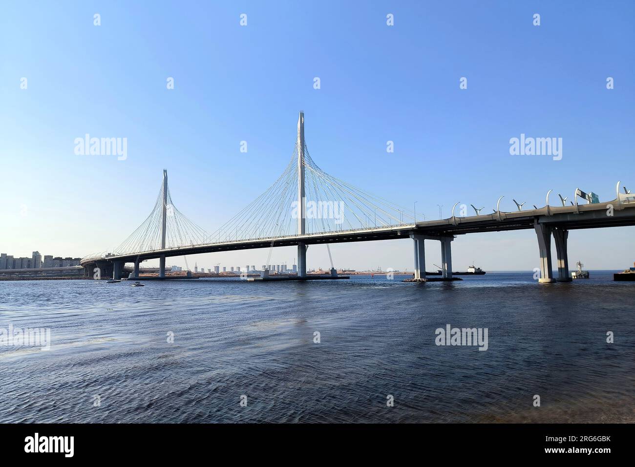 Russian Federation. Saint-Petersburg. Summer, August, heat. Western ...