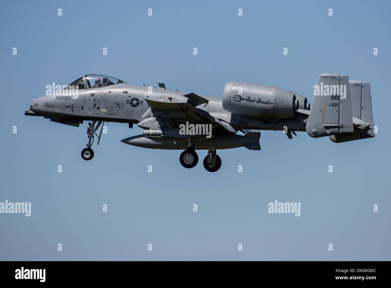 Air National Guard A-10 jet during Exercise Air Defender 2023 in Jagel ...