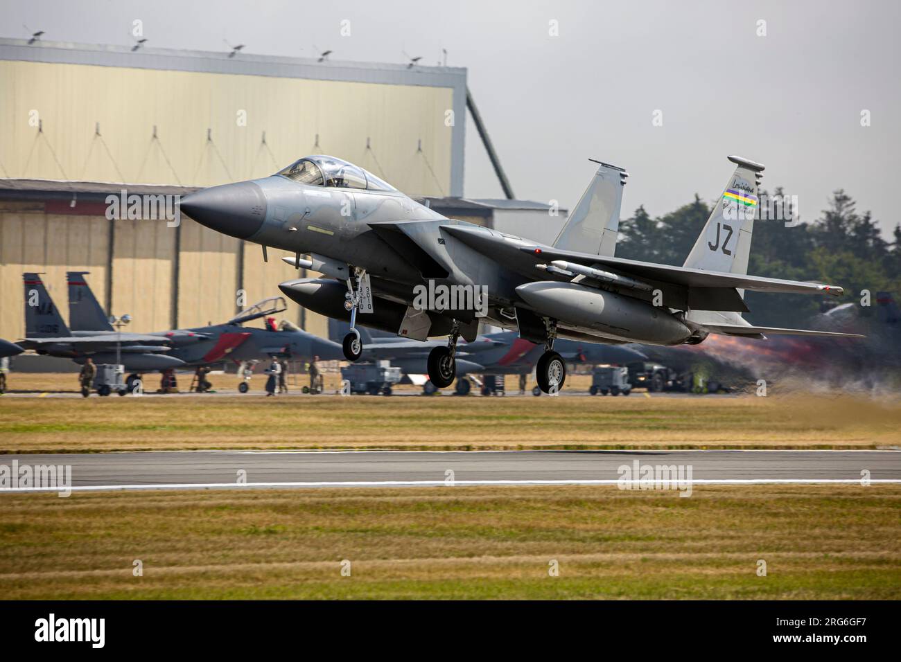 Air National Guard F-15C jet during Exercise Air Defender 2023 in Hohn ...
