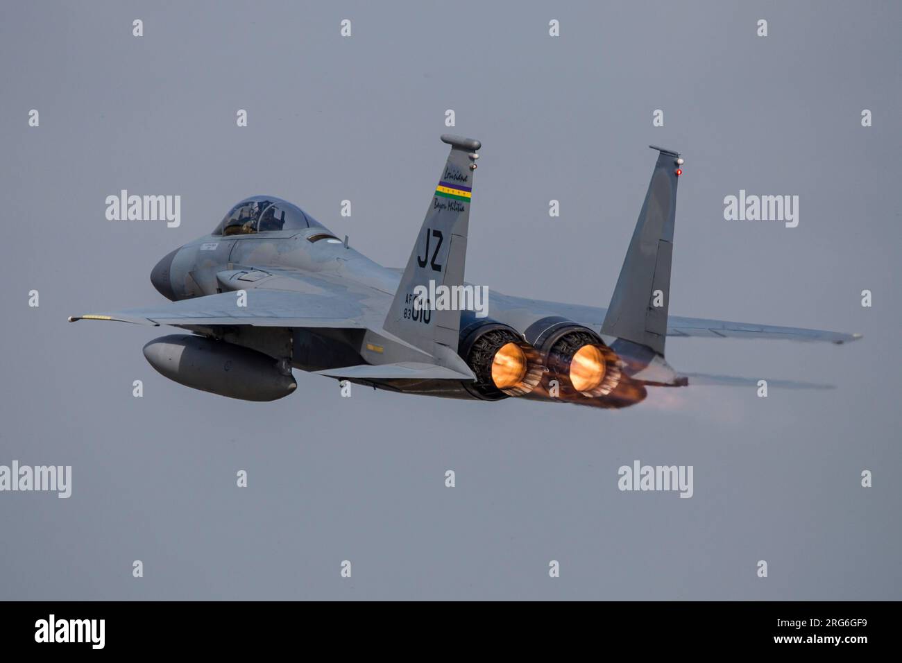 Air National Guard F-15C jet during Exercise Air Defender 2023 in Hohn ...