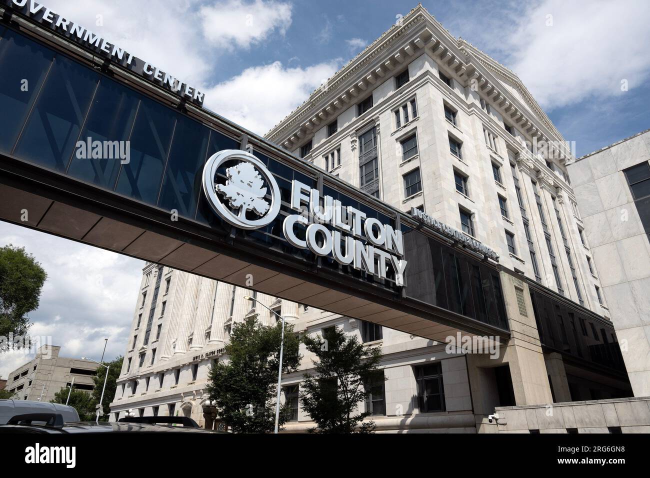 Atlanta, Georgia, USA. 7th Aug, 2023. Large police presence and ...