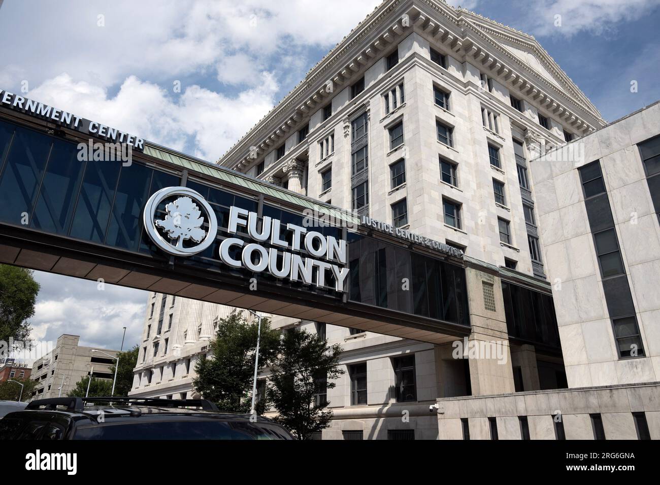 Atlanta, Georgia, USA. 7th Aug, 2023. Large police presence and ...