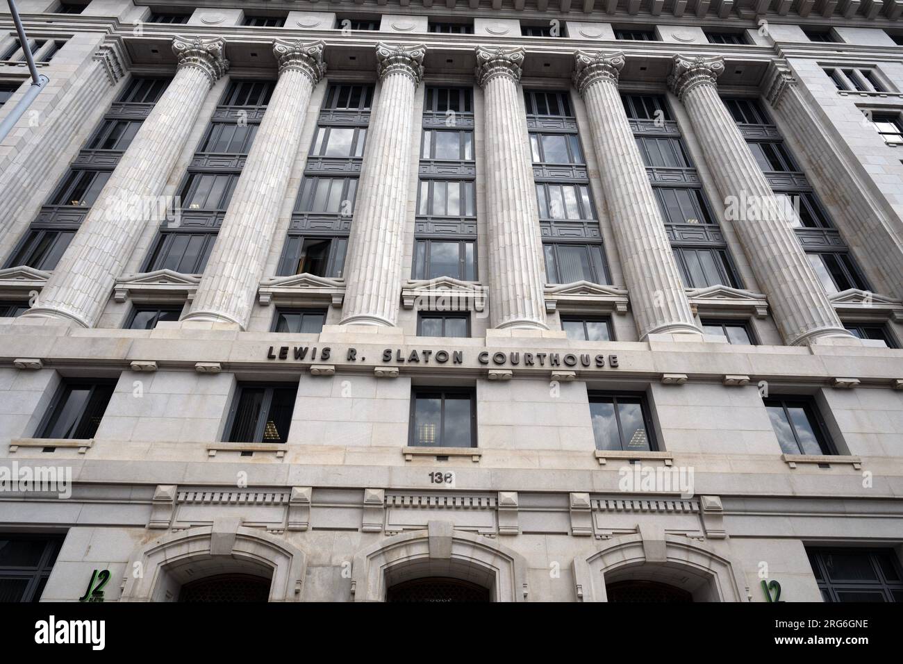 Atlanta, Georgia, USA. 7th Aug, 2023. Large police presence and ...