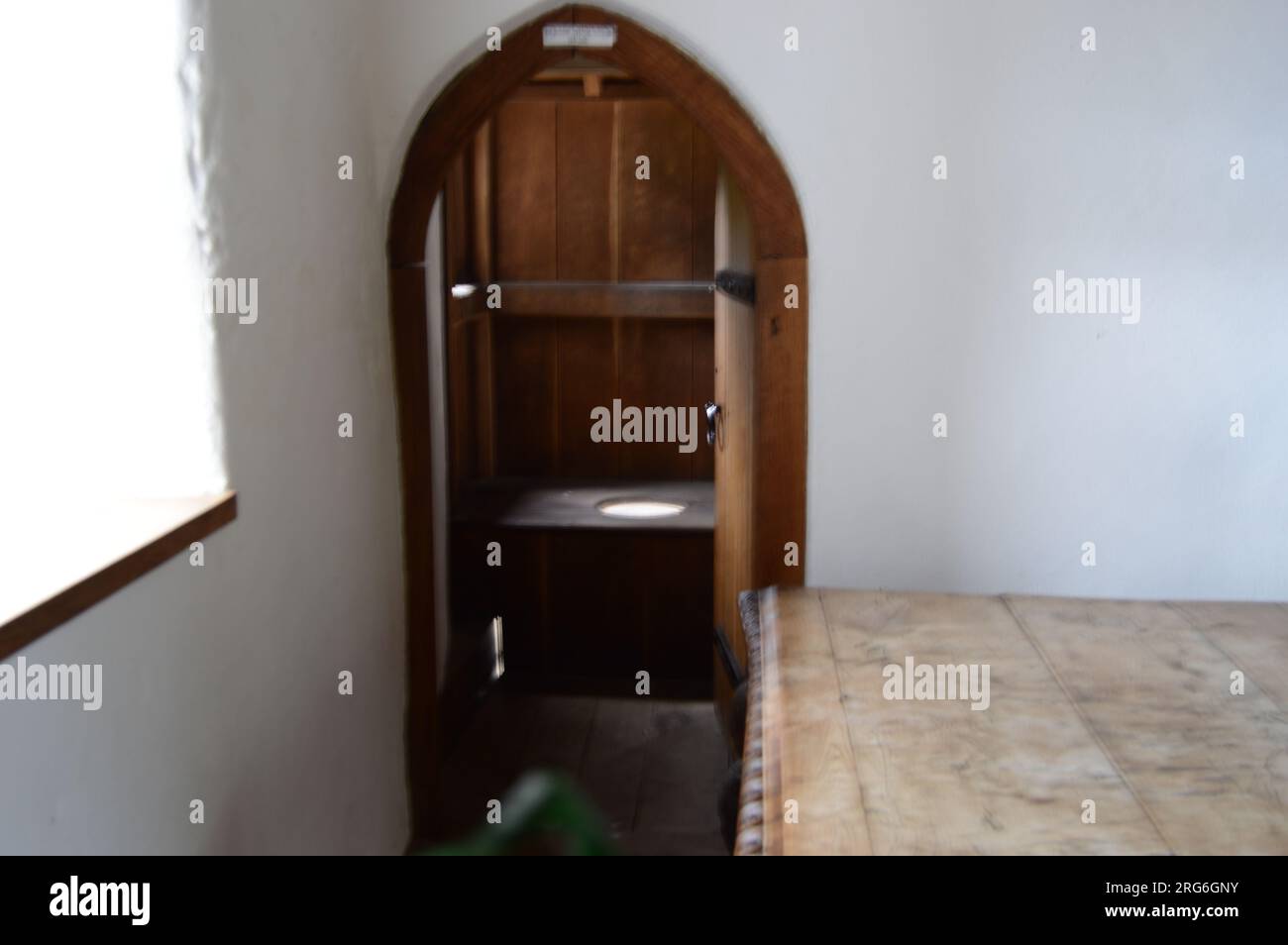 Ancient toilet;; old refectory block; Buckfast Abbey;l Stock Photo - Alamy
