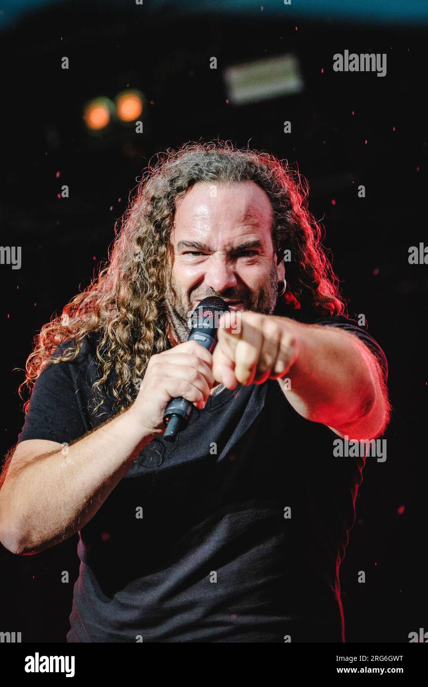 Flumserberg, Switzerland. 29th, July 2023. The Swiss rock band Megawatt ...