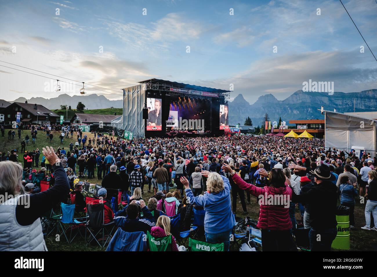 Flumserberg, Switzerland. 31st, July 2023. The Austrian schlager singer ...