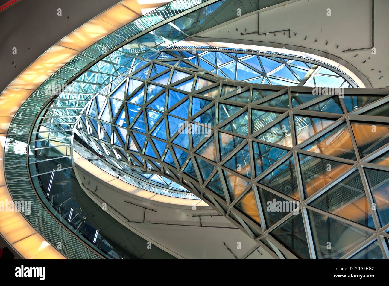 FRANKFURT, GERMANY - AUGUST 21,2010 : modern architecture in the newly ...
