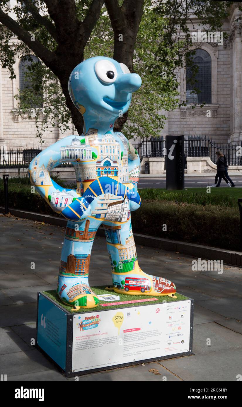 Morph TV Character in front of St Paul's Cathedral Stock Photo - Alamy