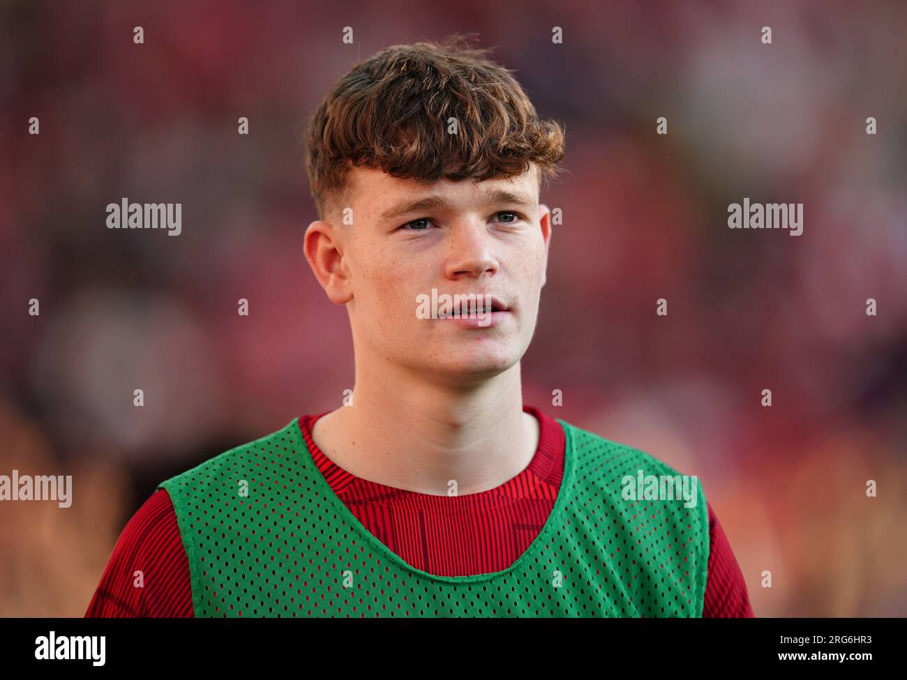 Liverpool's James McConnell before the pre-season friendly match at ...