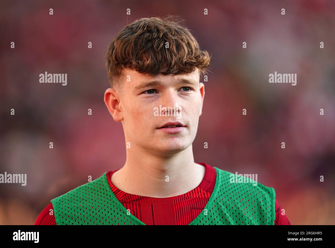 Liverpool's James McConnell before the pre-season friendly match at ...