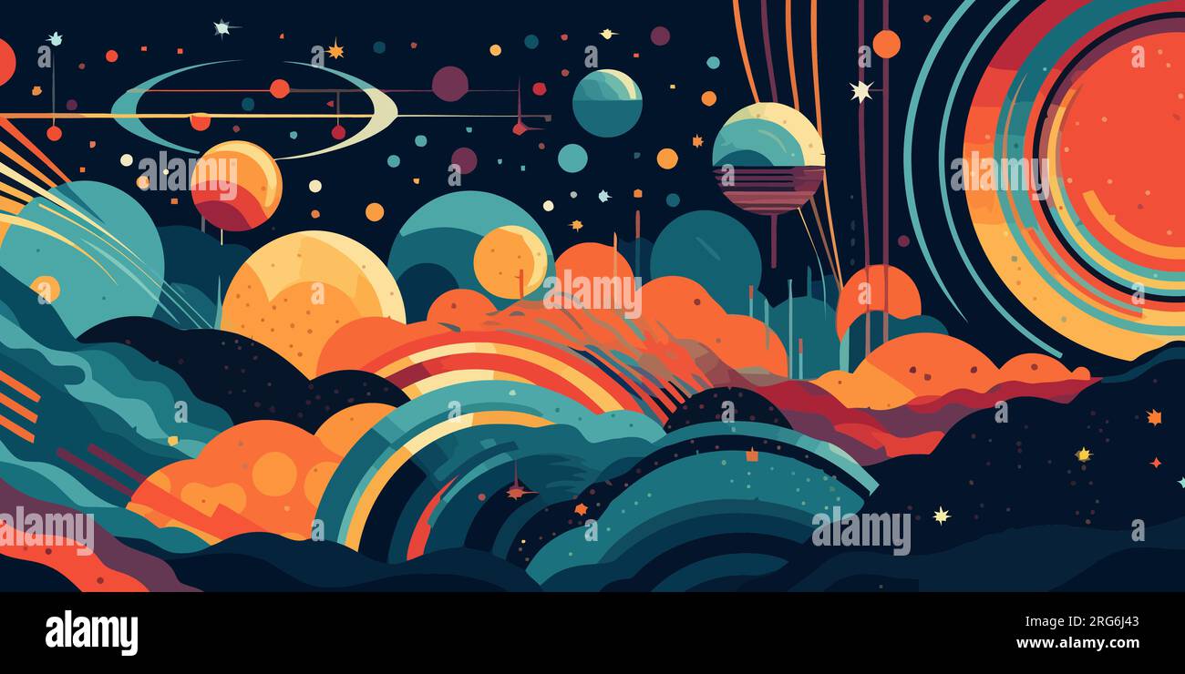 Hand drawn colorful trendy background. Abstract pattern in modern ...