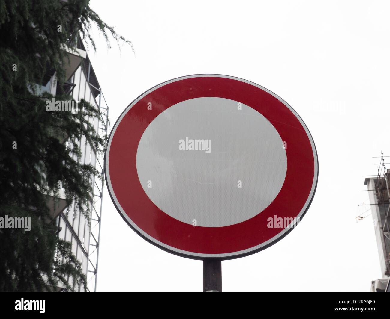 Regulatory signs, no entry for vehicular traffic sign Stock Photo - Alamy