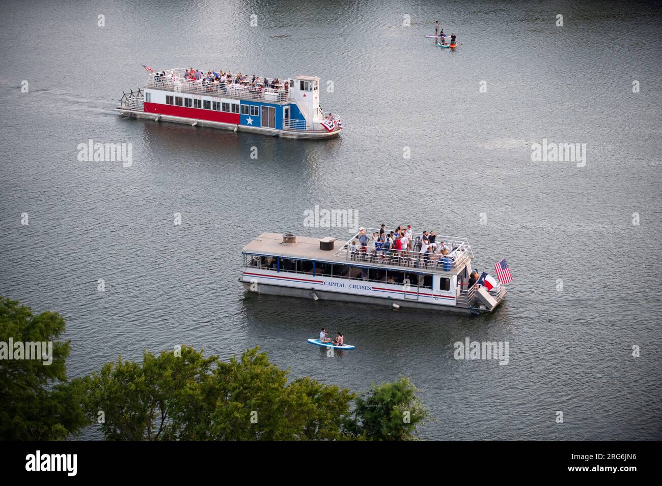 Central Texans enjoy the calm waters of Lady Bird Lake in downtown ...