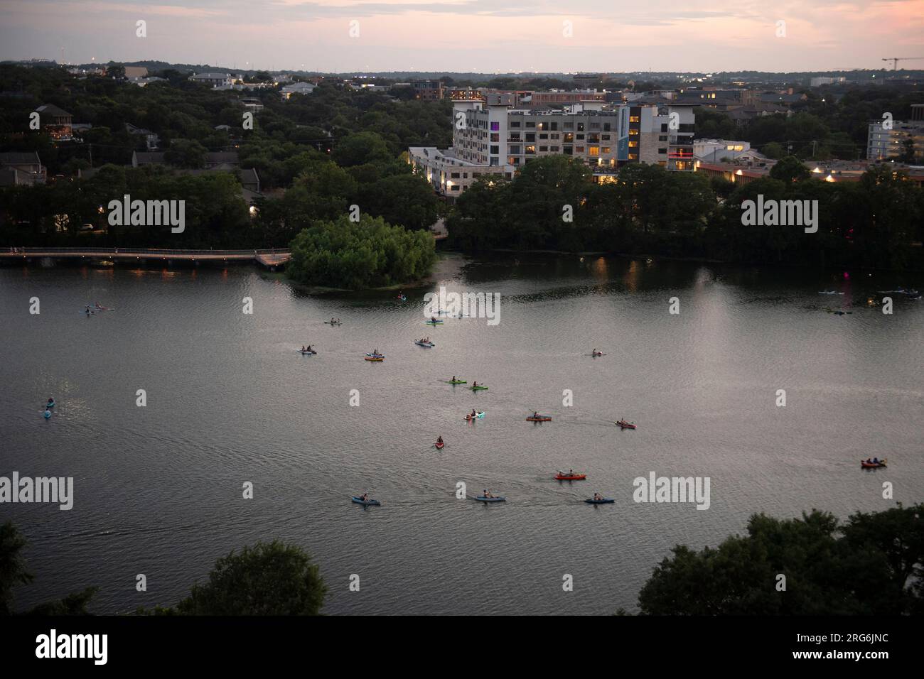 Central Texans enjoy the calm waters of Lady Bird Lake in downtown ...