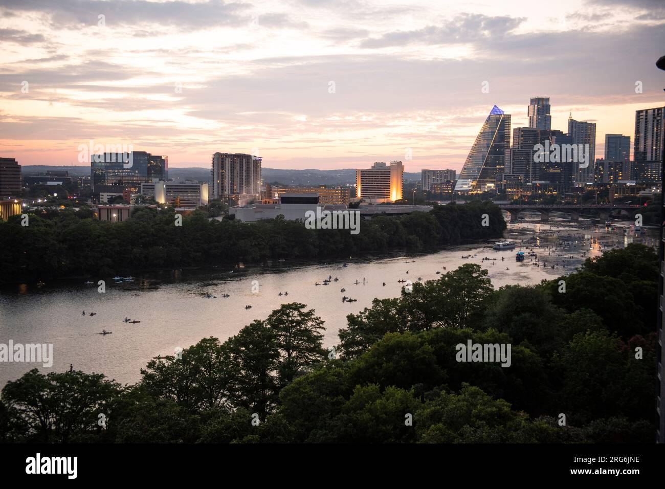 Central Texans enjoy the calm waters of Lady Bird Lake in downtown ...