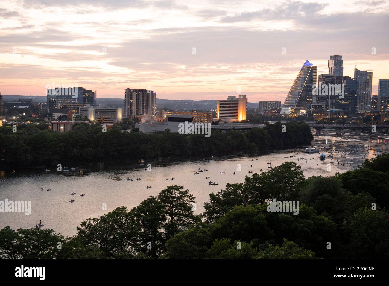 Central Texans enjoy the calm waters of Lady Bird Lake in downtown ...