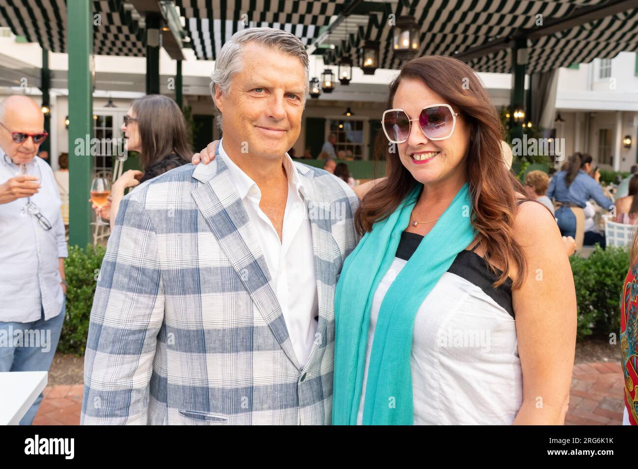 Eric Dahler and Dhardra Blake attends James Lane Post cocktails and ...