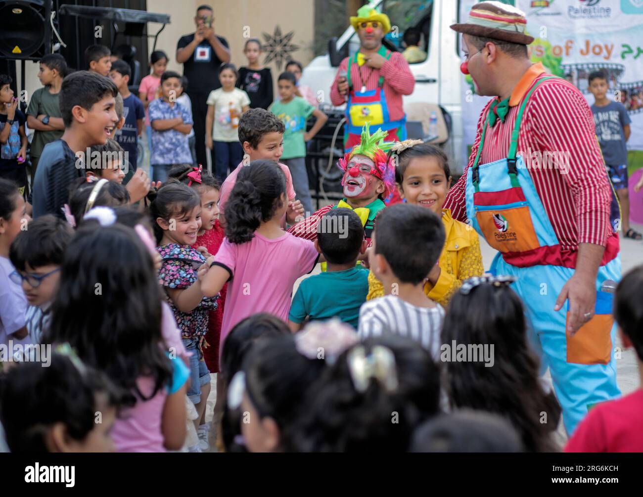 August 7, 2023, Gaza City, The Gaza Strip, Palestine: Palestinian men ...