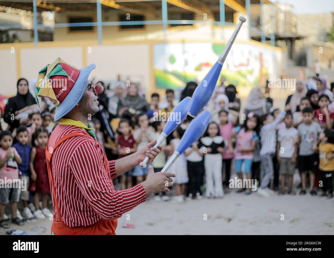 August 7, 2023, Gaza City, The Gaza Strip, Palestine: Palestinian men ...