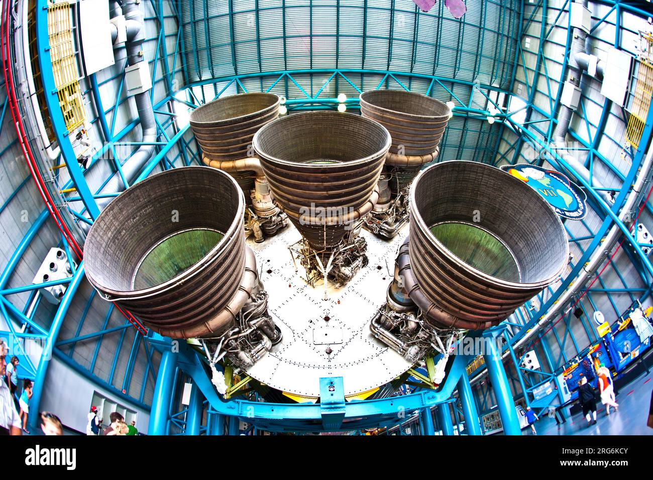ORLANDO, USA - JULY 25: engines of the apollo rocket in detrail at ...