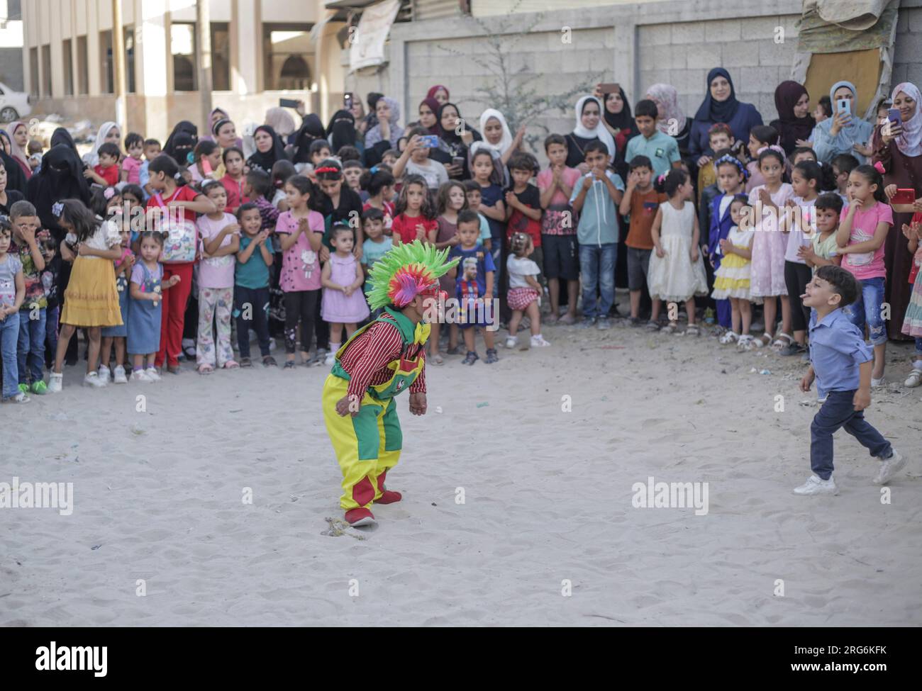 August 7, 2023, Gaza City, The Gaza Strip, Palestine: Palestinian men ...