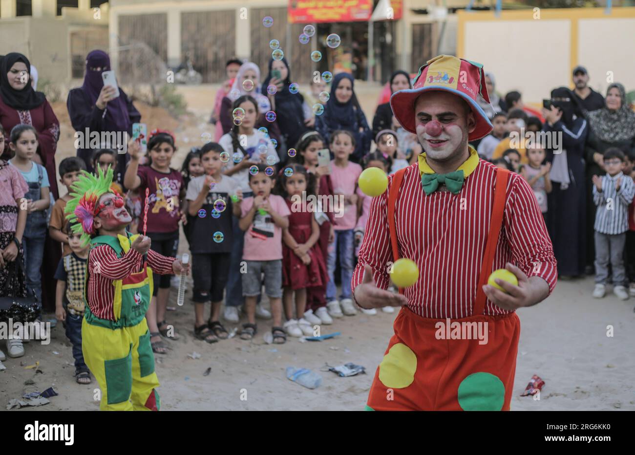 August 7, 2023, Gaza City, The Gaza Strip, Palestine: Palestinian men ...