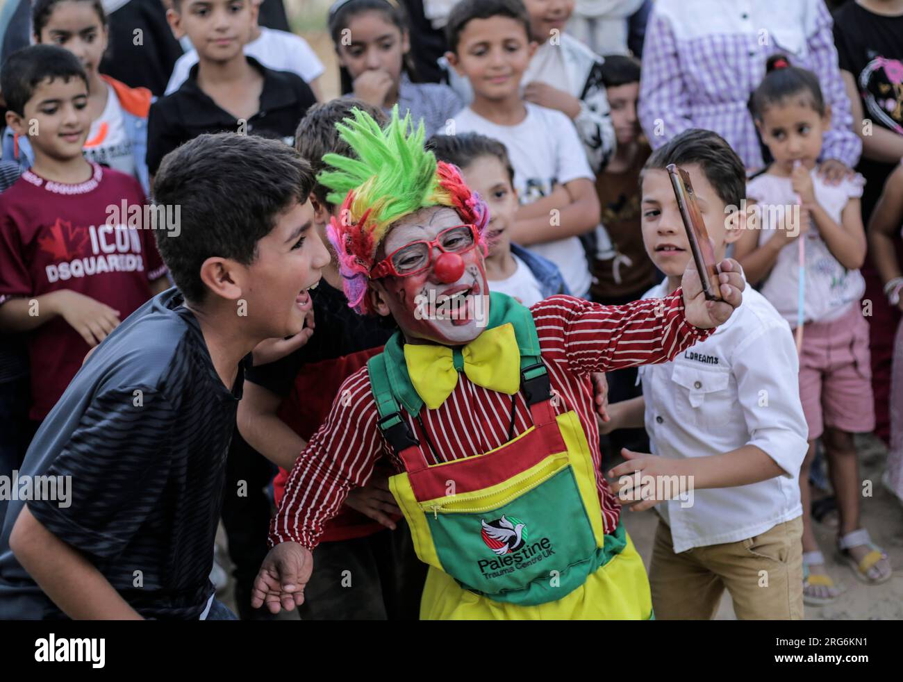 August 7, 2023, Gaza City, The Gaza Strip, Palestine: Palestinian men ...