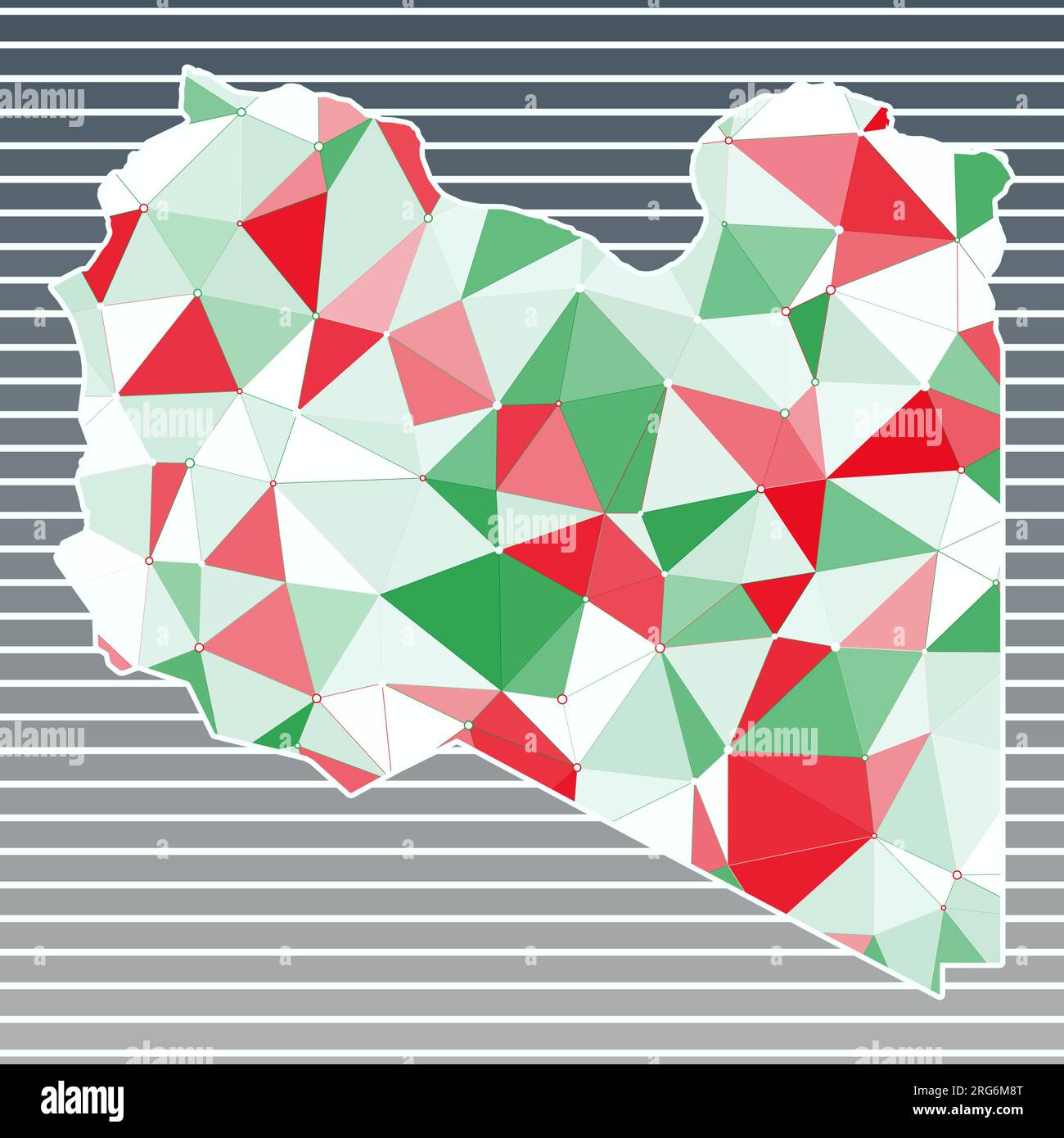 Libya vector illustration. Libya design on gradient stripes background ...