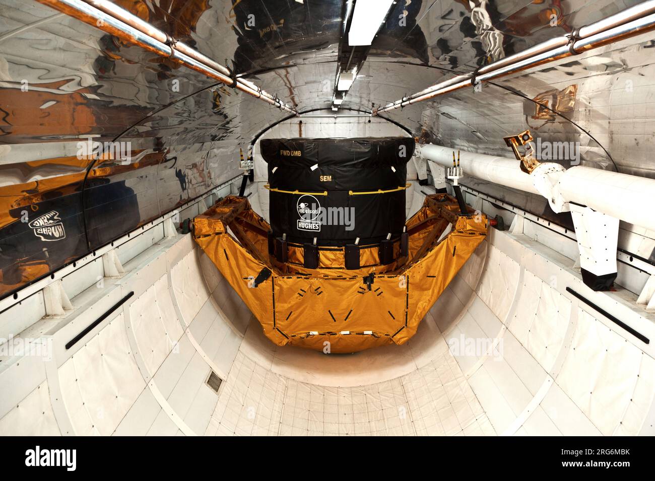 ORLANDO, USA - JULY 25: inside the space shuttle Explorer with a ...
