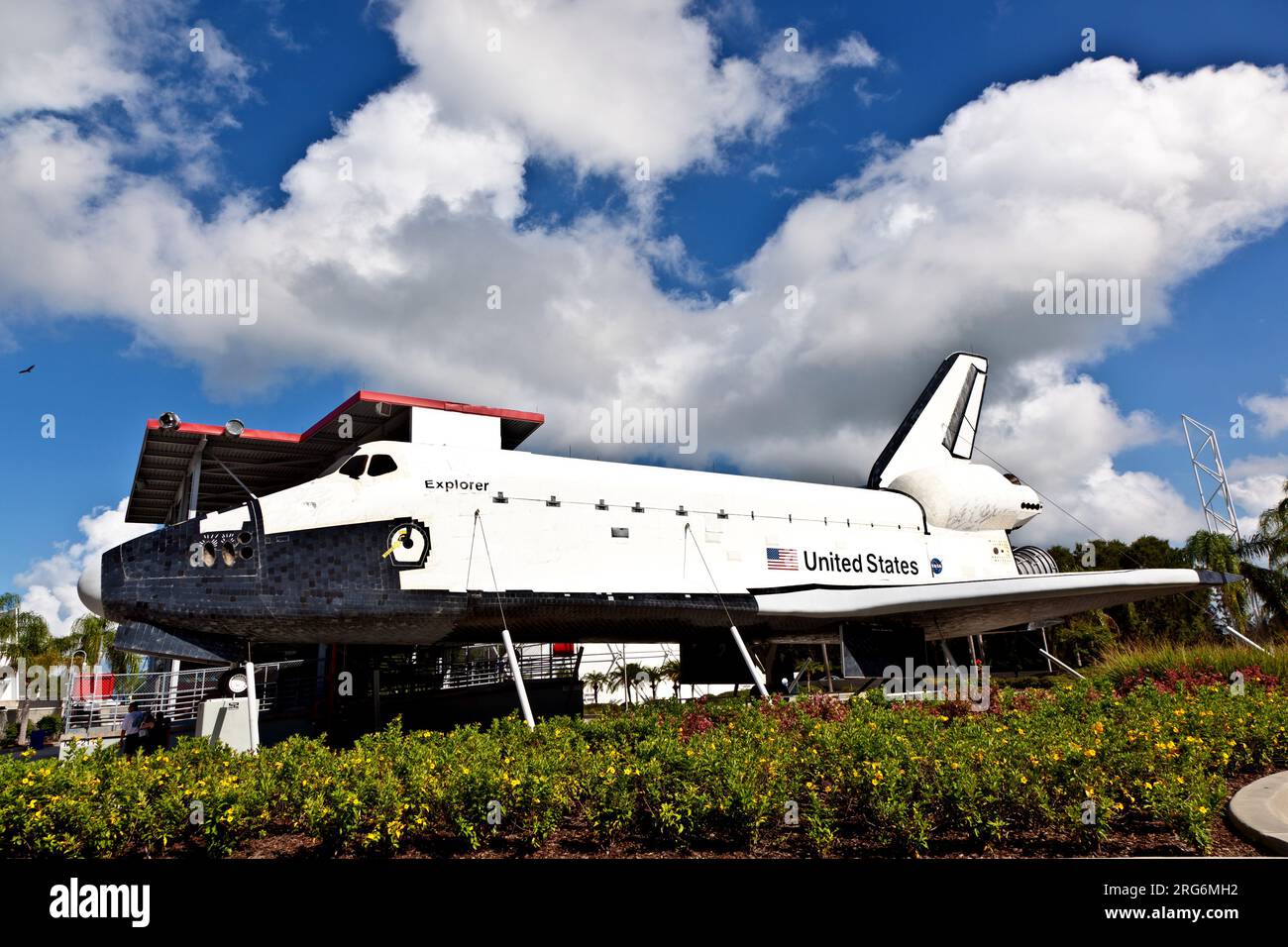 ORLANDO, USA - JULY 25: The original space shuttle Explorer standing at ...