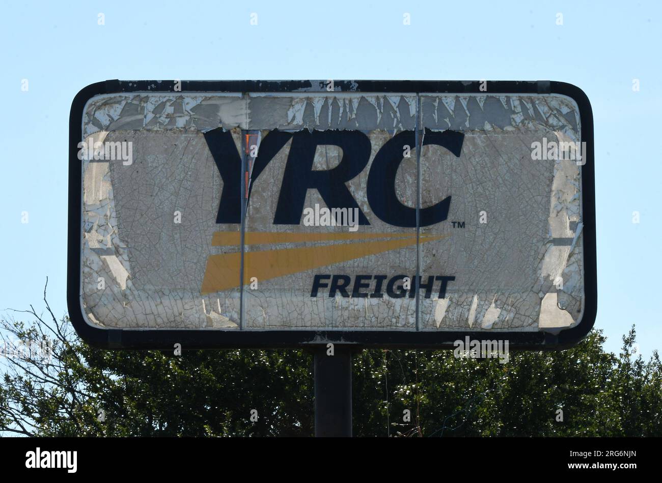 Orlando, United States. 07th Aug, 2023. A YRC Freight sign seen at a ...