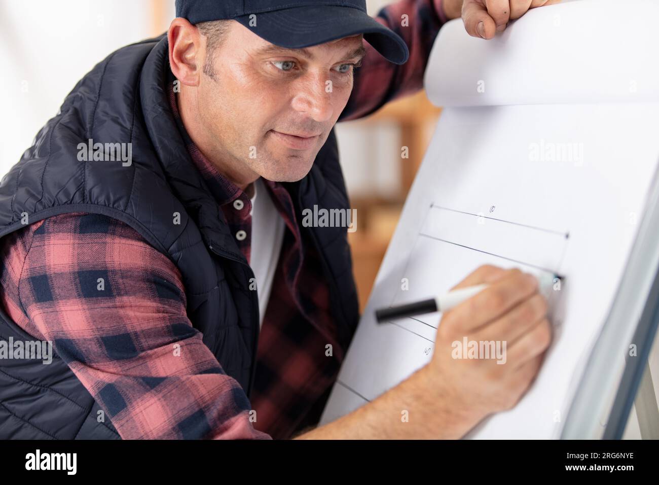 Businessman putting ideas on hi-res stock photography and images - Alamy