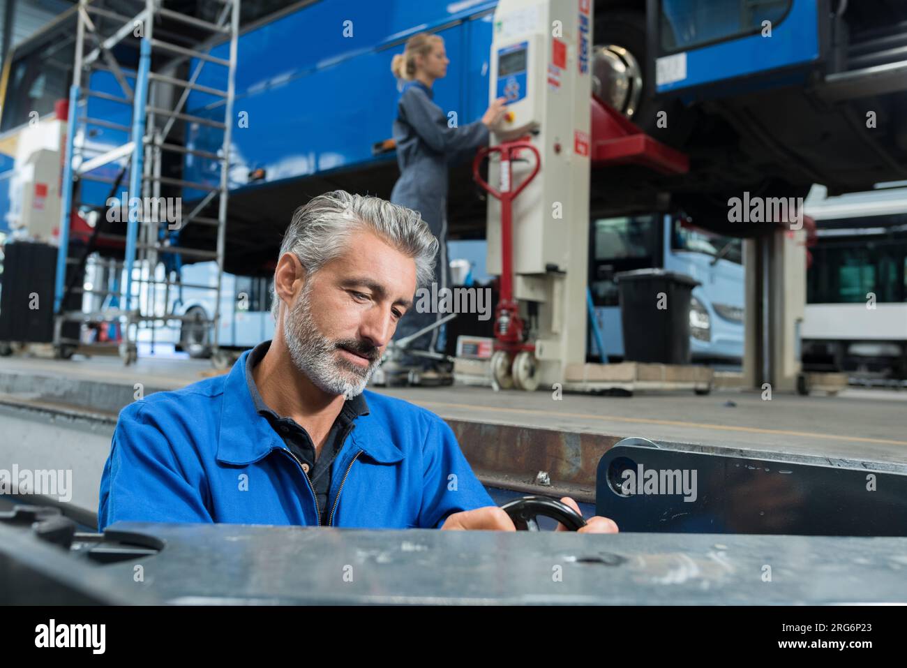 Handsome male engineer concentrating hi-res stock photography and ...