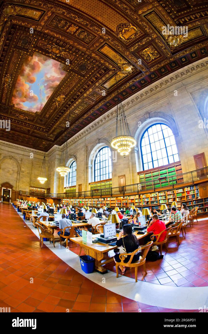 NEW YORK CITY - JULY 10: New York Public Library is the third largest ...